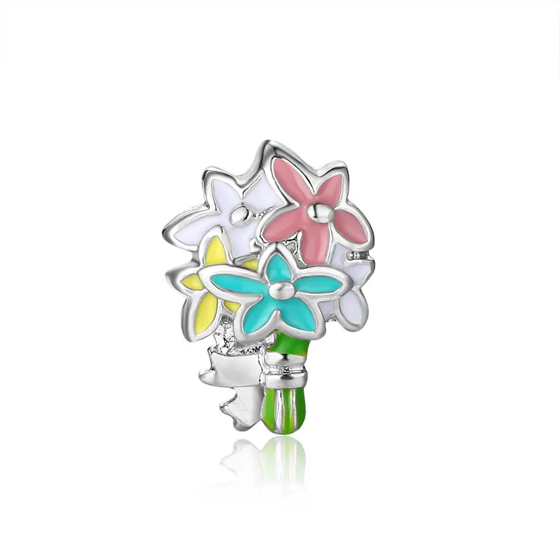 10pcs Bouquet Flowers Custom Floating Charms For glass living locket ...
