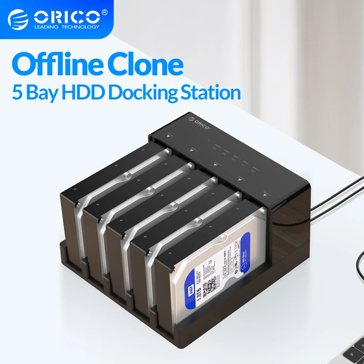 Orico 5 Bay Usb 3.0 To Sata Hdd Docking Station Hard Drive Docking ...