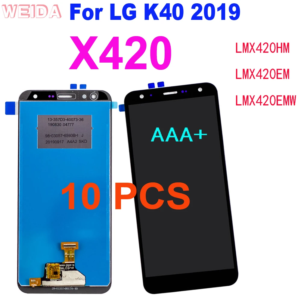 10pcs Aaa+ Lcd For Lg K40 2019 Lcd Display Touch Screen Digitizer Assembly For Lg X420 Lcd ...