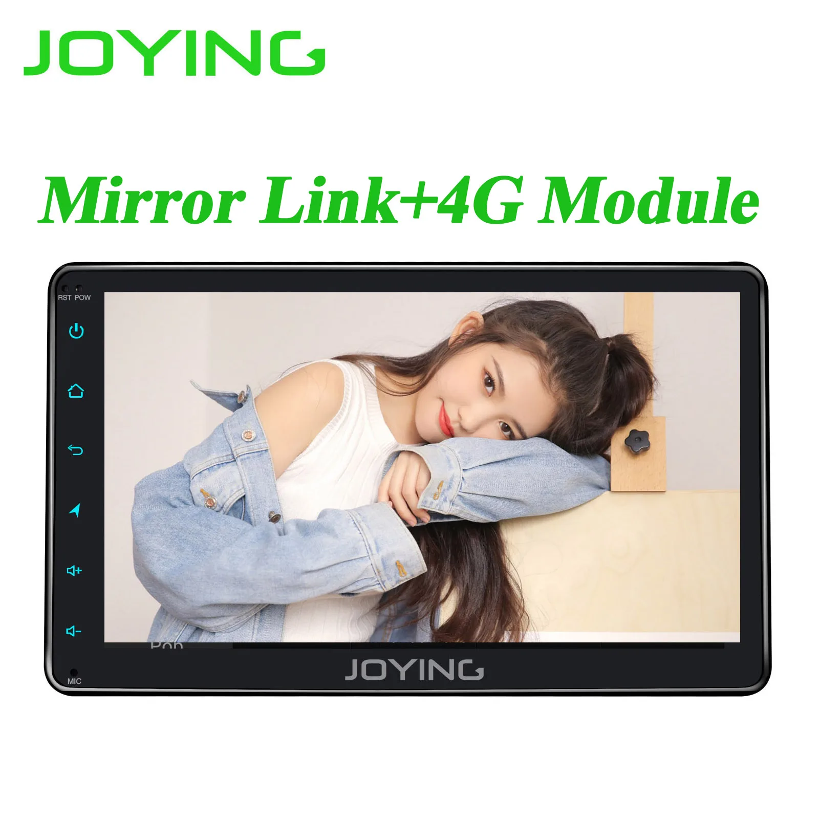 Joying 1 din 8 android android tela sensível ao toque android 8.1 unidade principal estéreo de ...