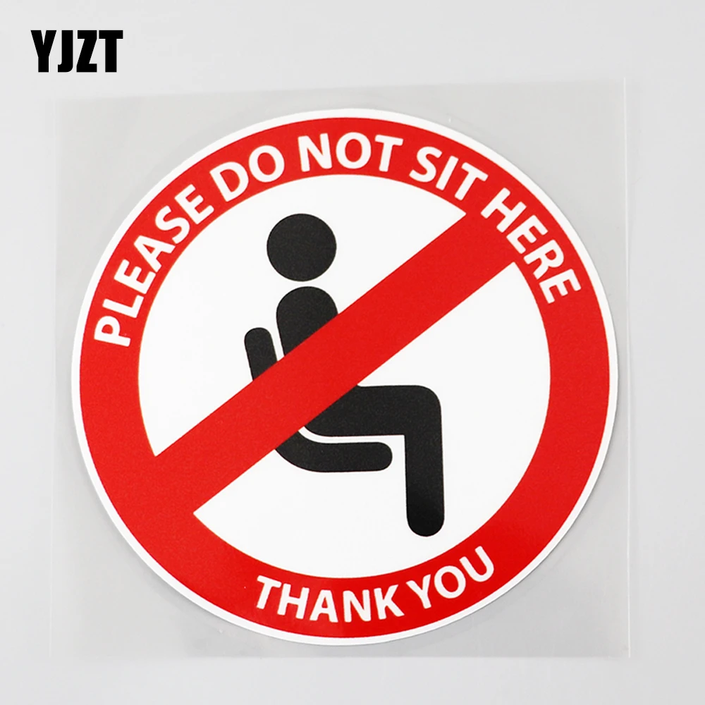 YJZT-12-9CM-12-9CM-Please-Do-Not-Sit-Here-Warning-Social-Distancing-Car ...