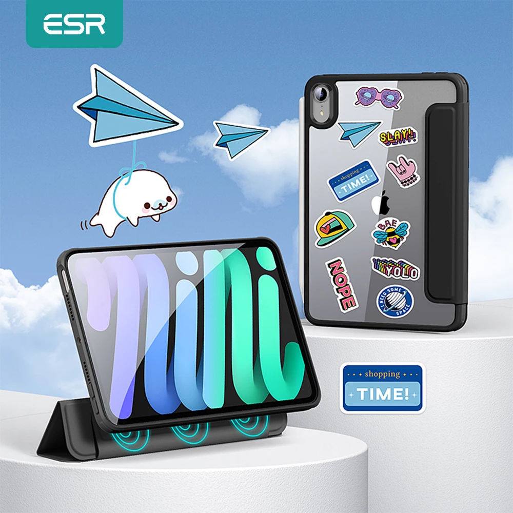 ESR funda de separación magnética para iPad mini 6, 11, 12,9, 2021, 2020, Funda magnética, Air 4 ...