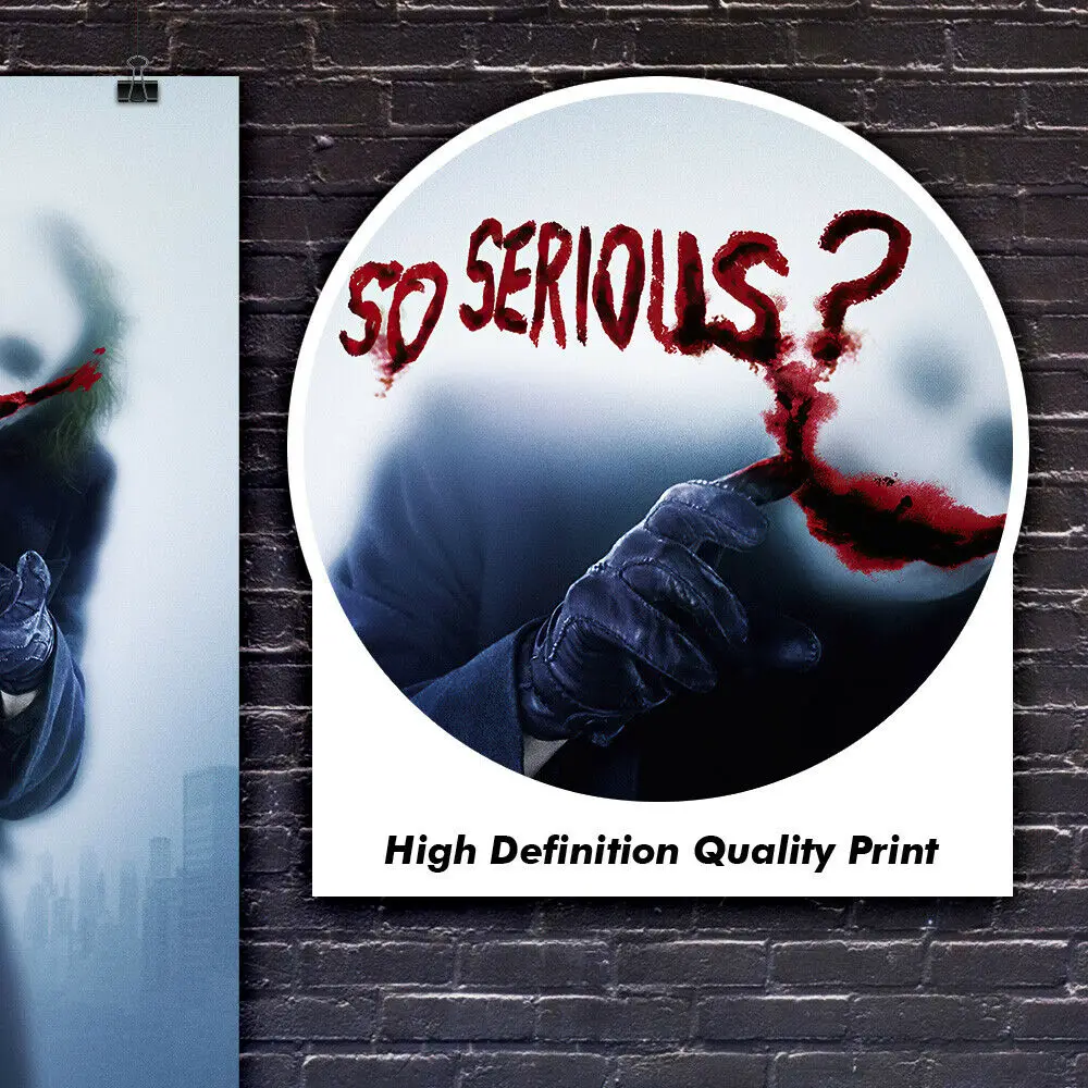 The Dark Knight Joker Poster Why So Serious
