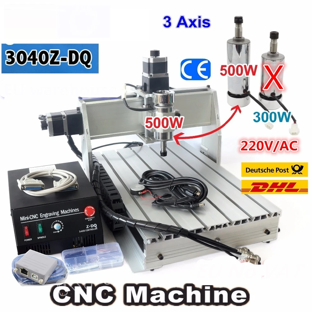 Desktop 3 Axis 3040 Cnc Usb Mach3 500W 3040Z DQ Bal Schroef 3040 Cnc ...