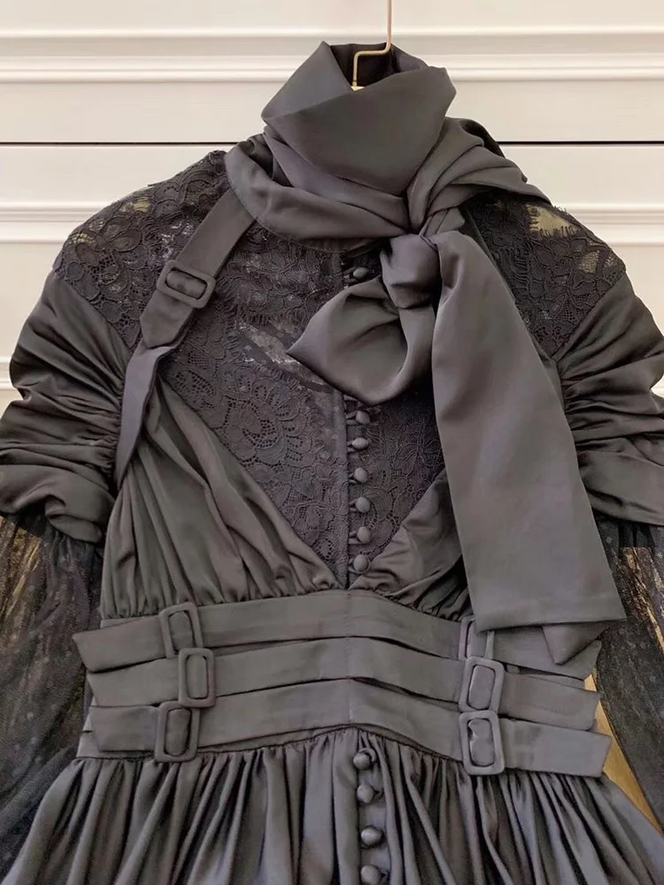 Ziwwshaoyu High-End Custom Autumn Party Black Long Dresses Women's Sexy ...