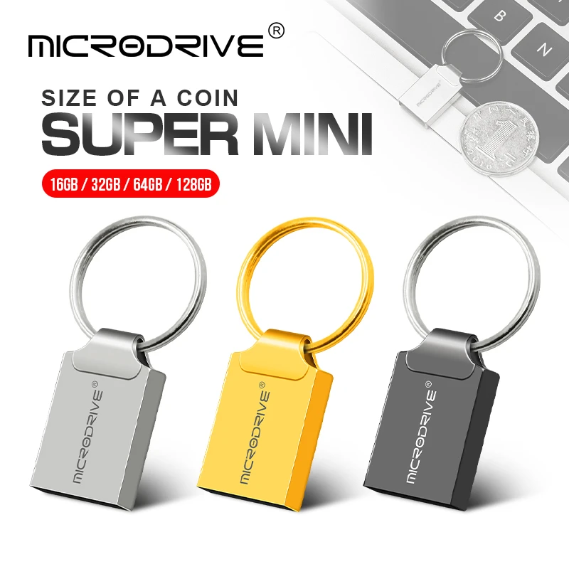 Metal Mini Usb Flash Drive 16gb 32gb Pendrive Usb2.0 Flash Drive 128gb ...