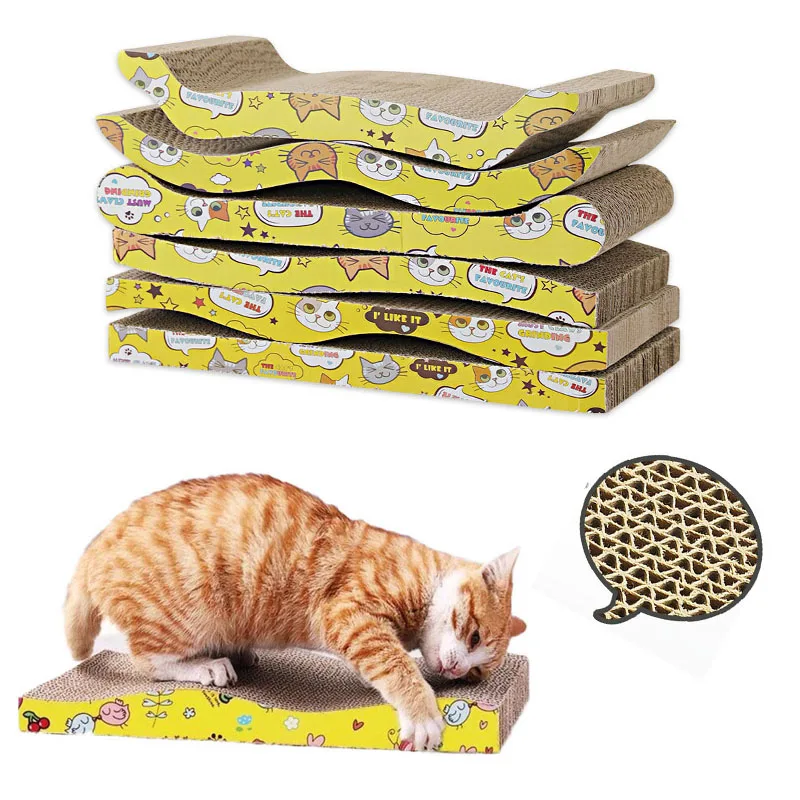 Cat Scraper Wearable Toy Cat Scratcher Cardboard Scraper For Cats ...