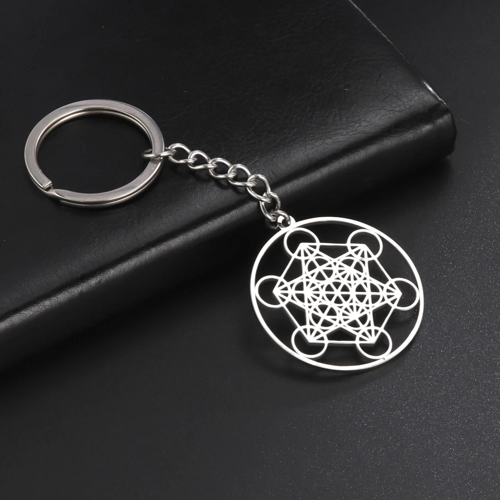 Skyrim Angel Seal Archangel Metatron Keychain Holder Stainless Steel ...