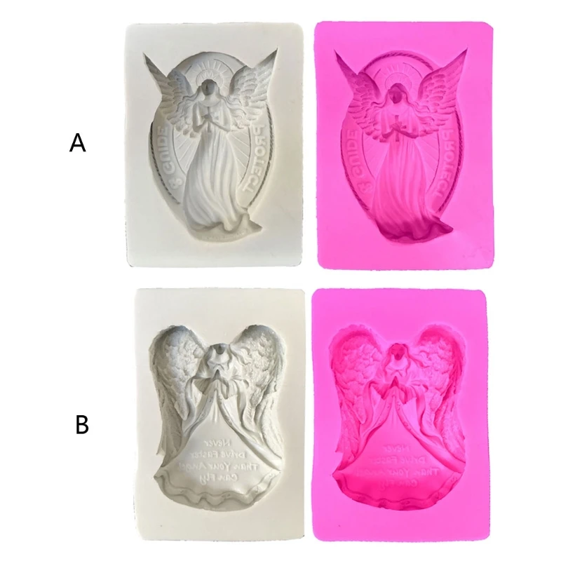 Handmade Angel Epoxy Resin Silicone Mold Angel Emboss Silicone Mold ...