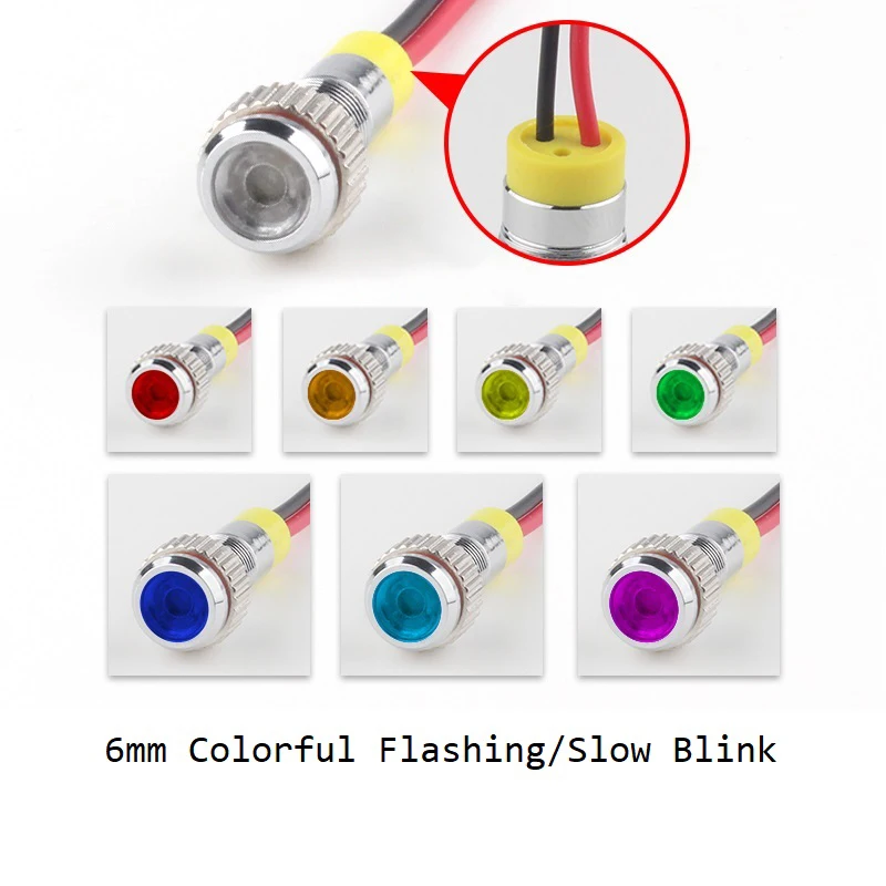 IP62-Waterproof-Colorful-Flashing-LED-Metal-Warning-Indicator-Light-6mm ...