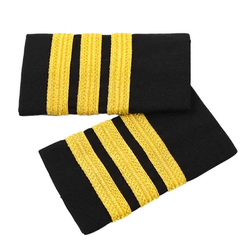 1 Pair Clothing Decor Epaulettes Professional Pilots Uniform Epaulets ...