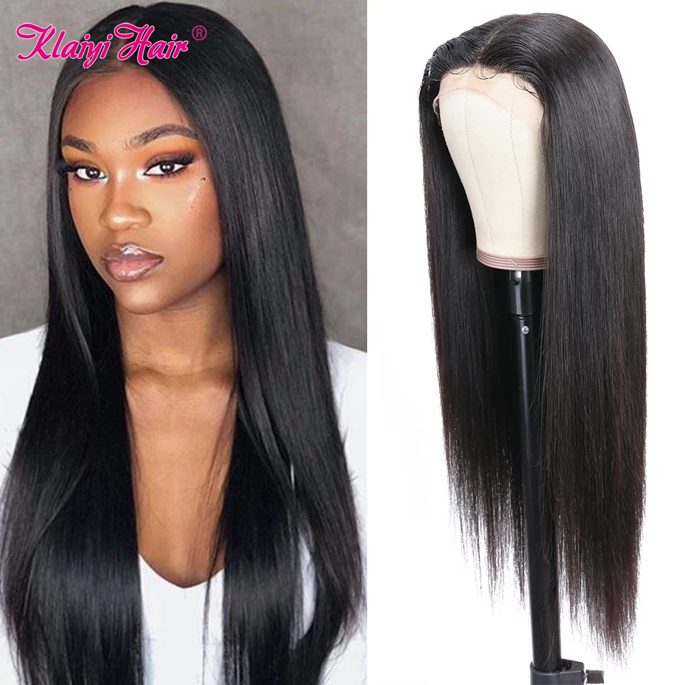 Klaiyi Hair 13x1 T Part Lace Wig Wig Malaysia Straight Human Hair Wigs ...