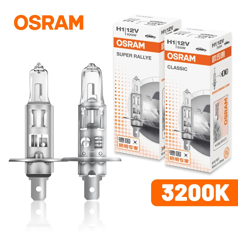 OSRAM-H1-Halogen-Headlight-Bulbs-High-Low-Beam-Car-Lamps-Fog-Light-For ...