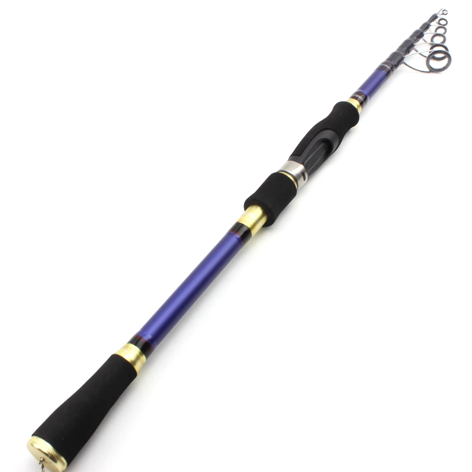 High Carbon 1.8m 2.1m 2.4m 2.7m Spinning Casting fishing rod telescopic ...