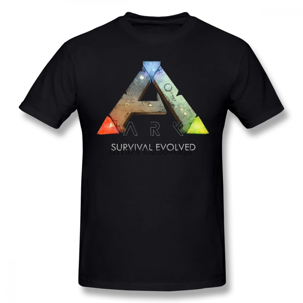 Ark survival 진화 된 t 셔츠 ark survival 진화 된 t 셔츠 인쇄 된 재미 티 셔츠 반팔 여름 100 ...
