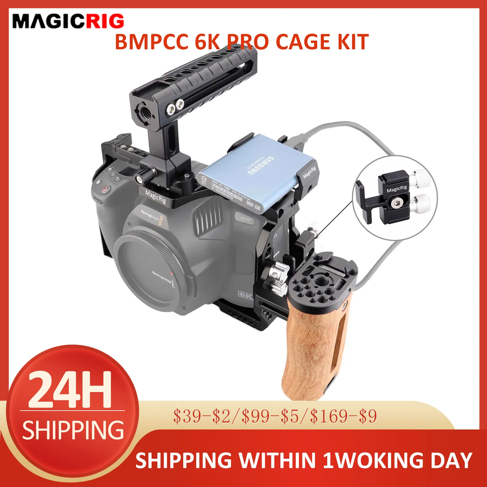 MAGICRIG-Cage-Kit-for-BlackMagic-BMPCC-6K-Pro-With-NATO-Top-Handle-NATO ...