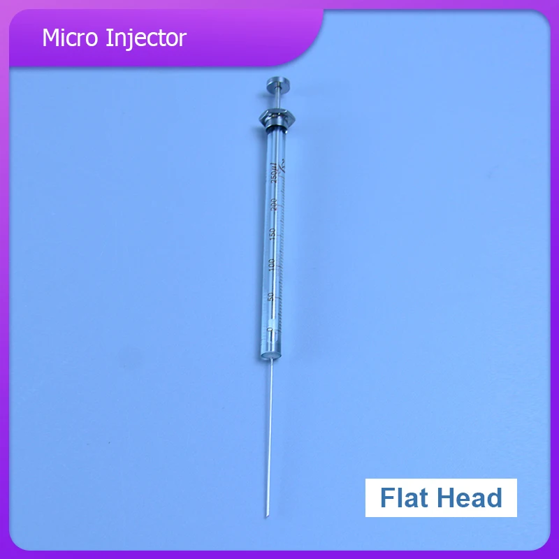 Micro Injector 0.5/1/2/5/10/25/50/100/250/500/1000ul Glass Syringe Flat ...