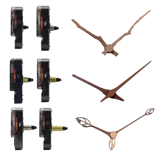 Solid-Wood-DIY-Wall-Clock-Hands-Repair-Parts-Tools-Home-Decor-Walnut ...