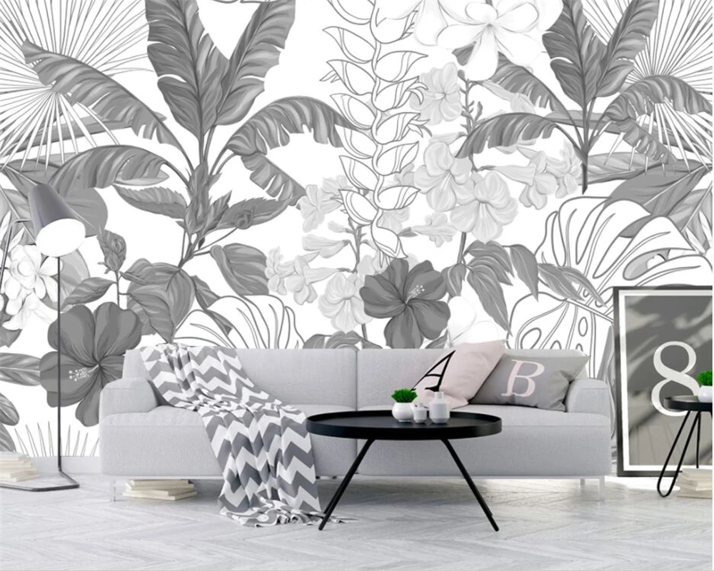 Mural Daun Hitam Putih | ppgbbe.intranet.biologia.ufrj.br