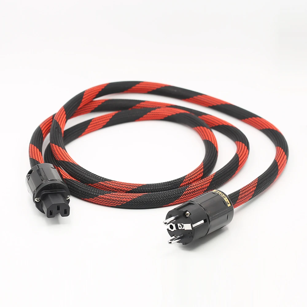 Power-Cable-Two-core-silver-plated-Power-Cord-with-EU-Plug-AC-cable ...