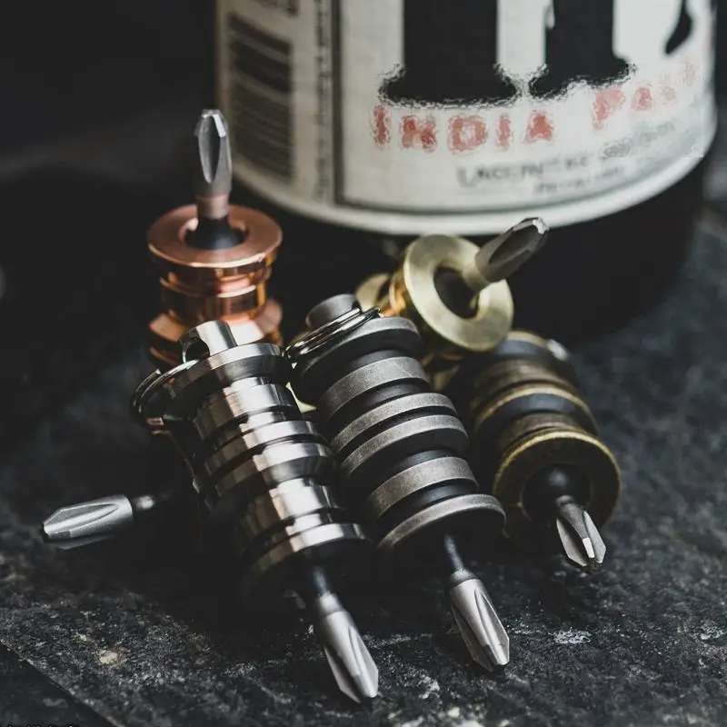 Edc Titanium Alloy Mini Screwdriver Portable Bit Pendant Outdoor ...