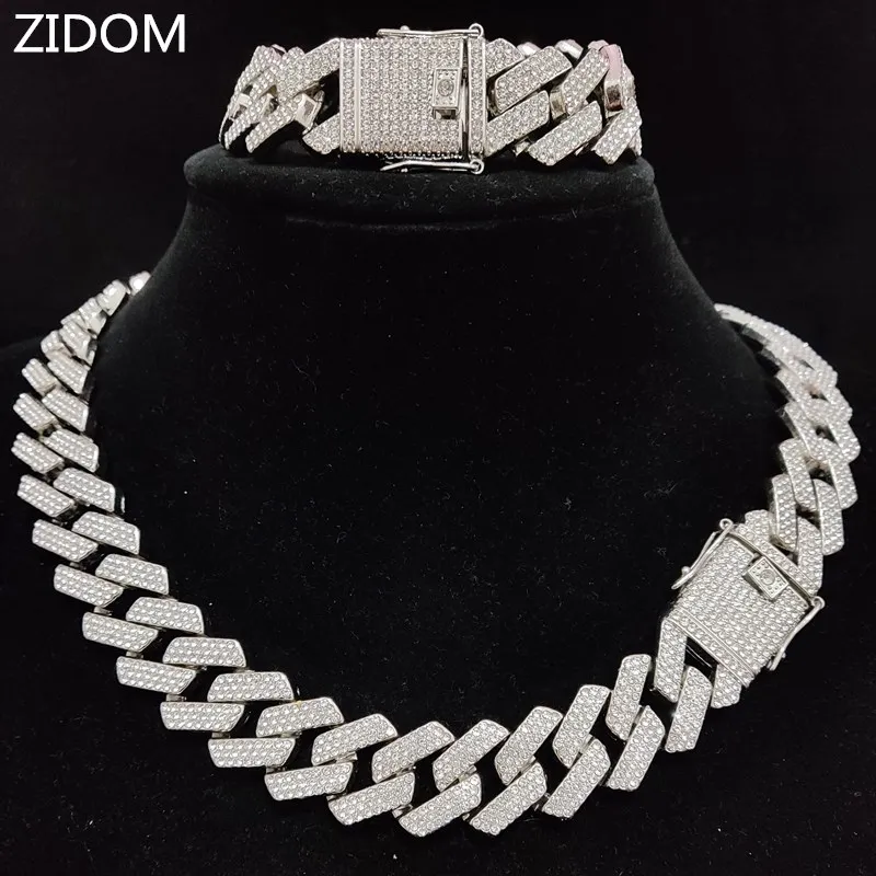 Men-Women-Hip-Hop-Chain-Necklace-for-Fashion-party-20mm-width-Rhombus ...