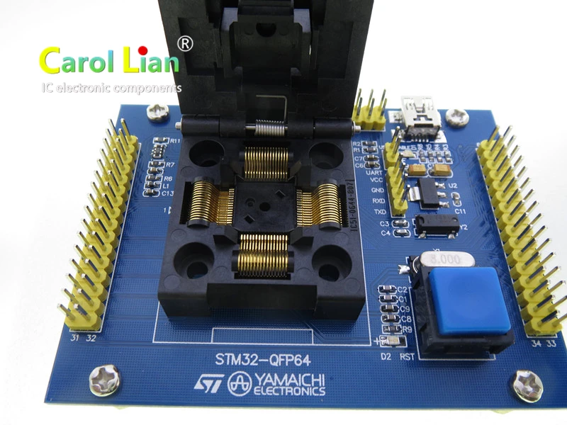 Soporte de prueba de bloque de programación STM32, bloque de grabación ...