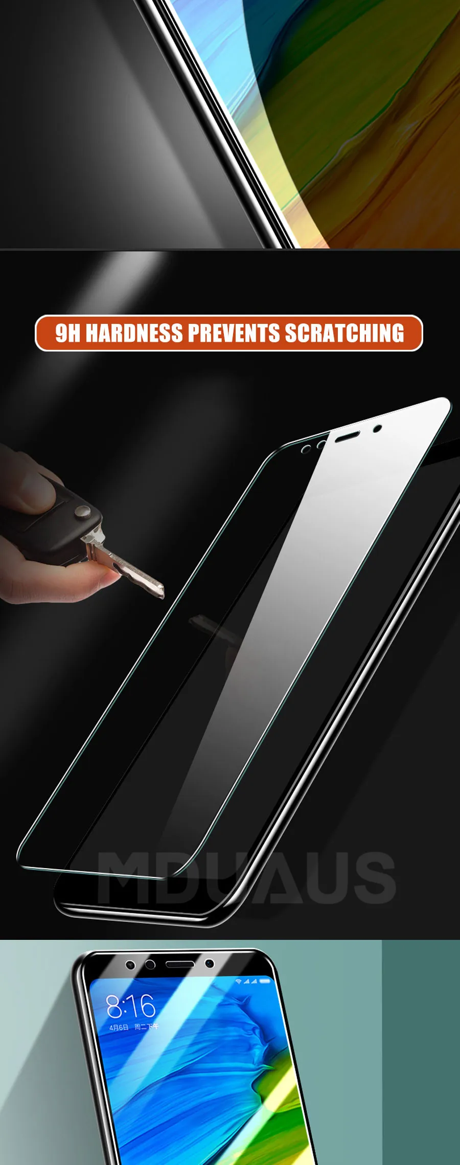 Закаленное стекло 9H на для Xiaomi Redmi Note 4 4X5 5A Pro Redmi 5 Plus 5A S2 4 4X 4A K20 Pro ...
