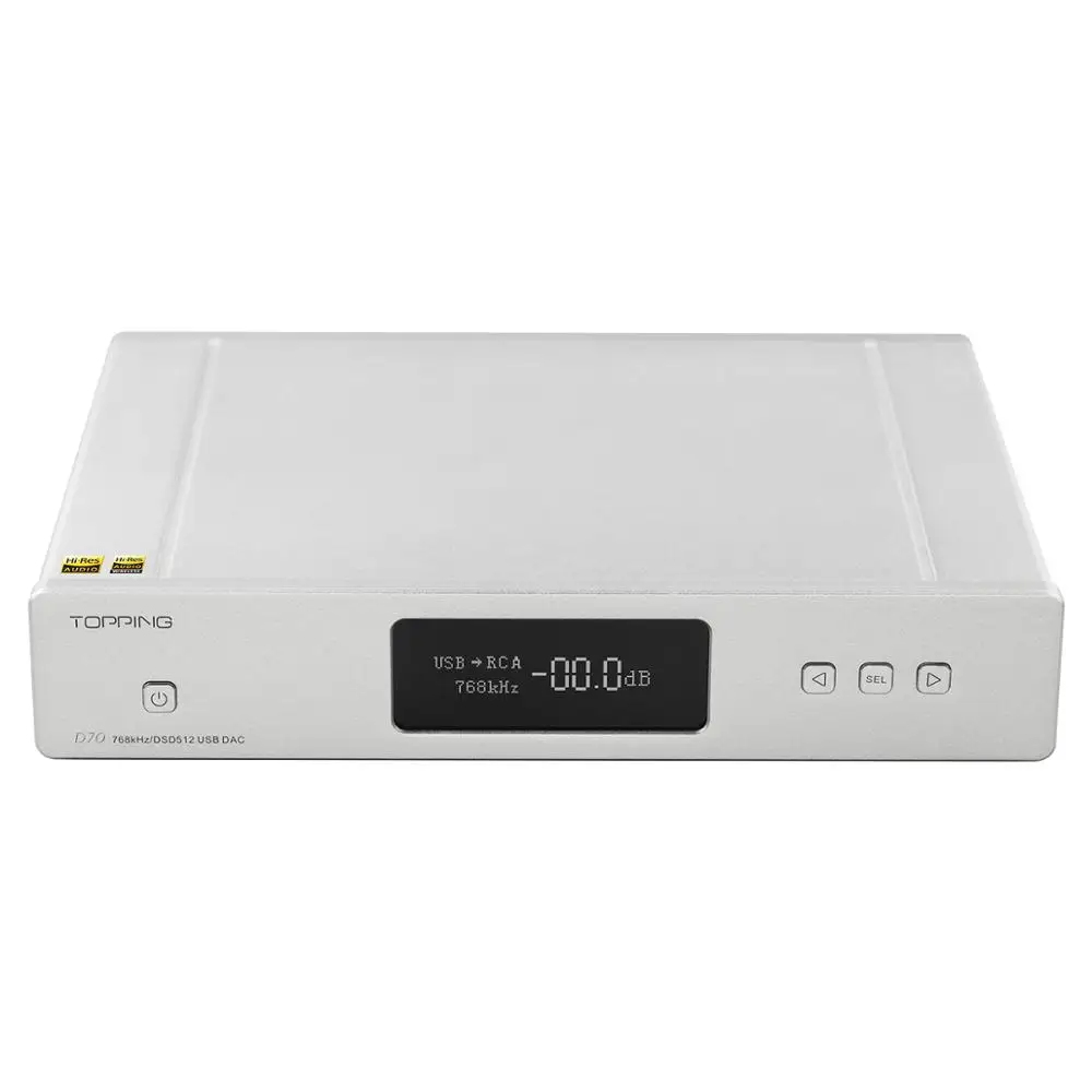 Топпинг D70 2* AK4497 ЦАП DSD512 32 бит/768 кГц USB ЦАП XMOS Настольный ...