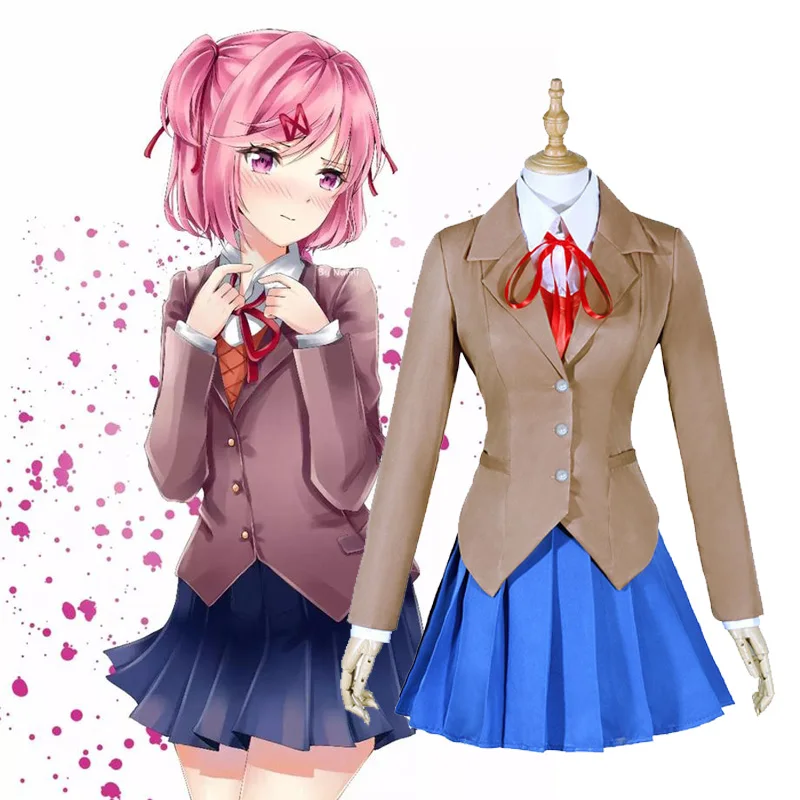 Doki Doki Literature Club Monika Halloween Sayori Yuri Natsuki Anime ...