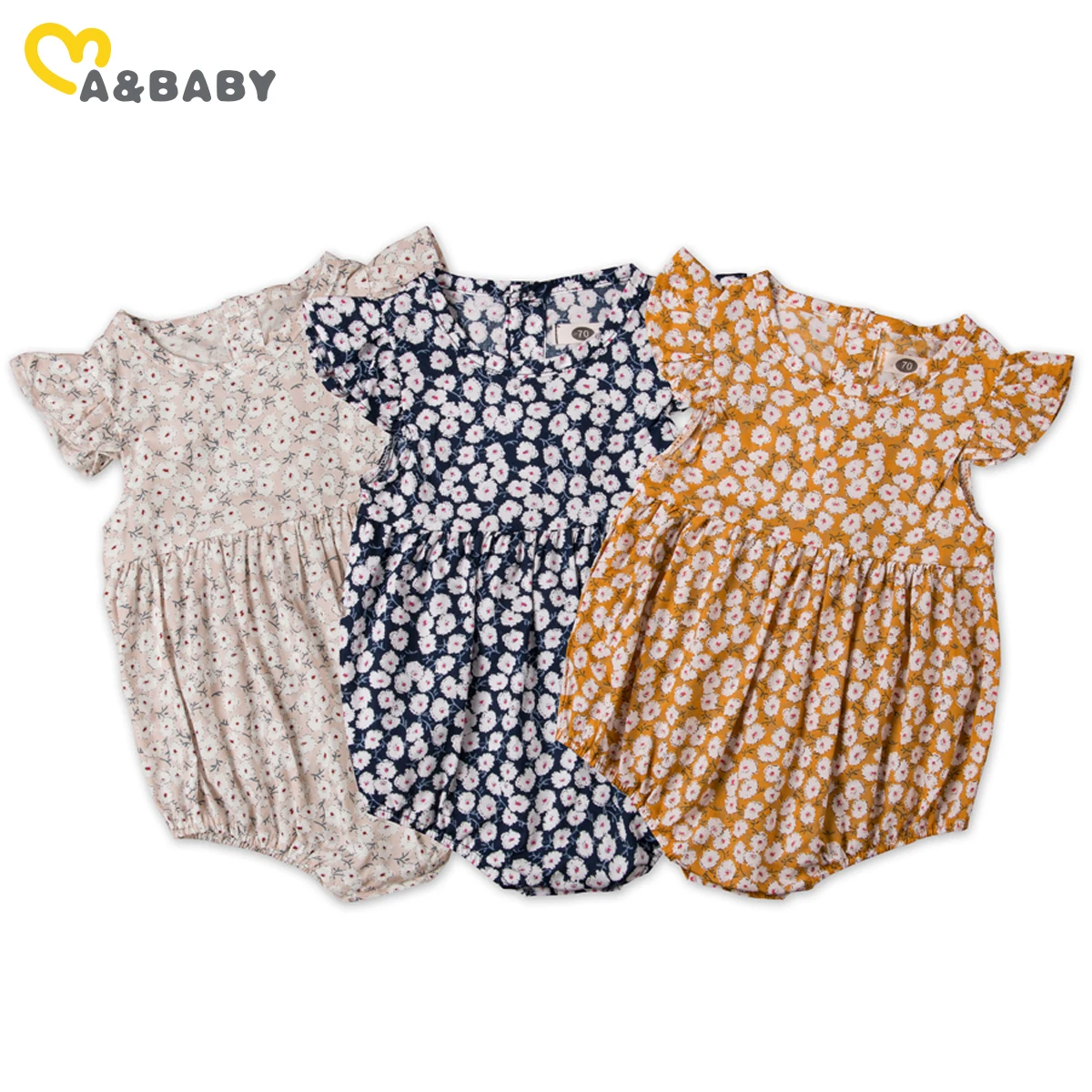 Ma-Baby-Flower-Newborn-Baby-Girl-Rompers-Summer-Baby-Girls-Clothing ...