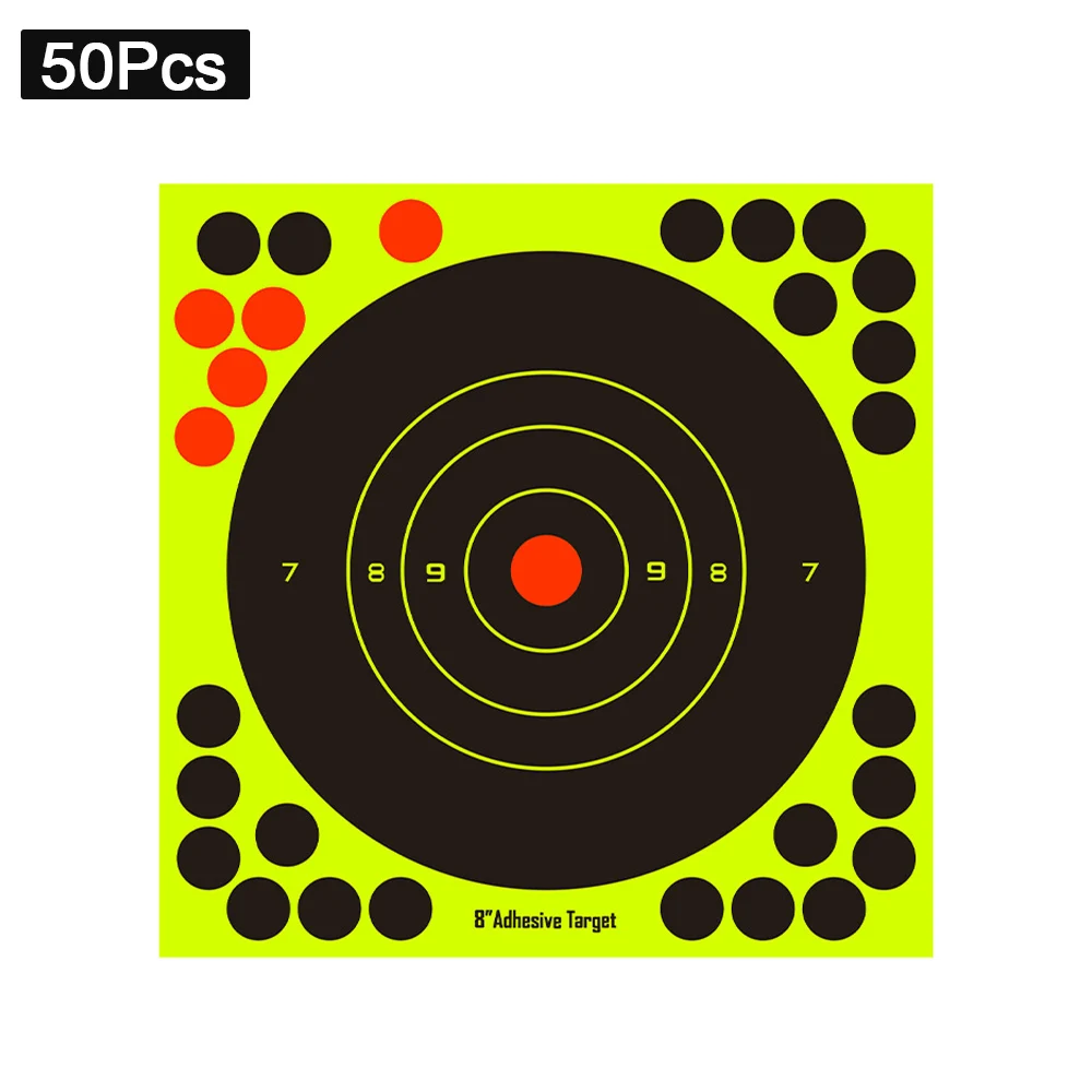 50pcs-Color-Splash-Flower-Target-8-Inch-Shoot-Target-Stickers-Adhesive ...