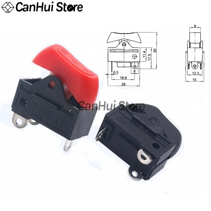 4pcs Hair Dryer Switch Rocker Switch 3 Position On Off Boat Switch - Switches - AliExpress