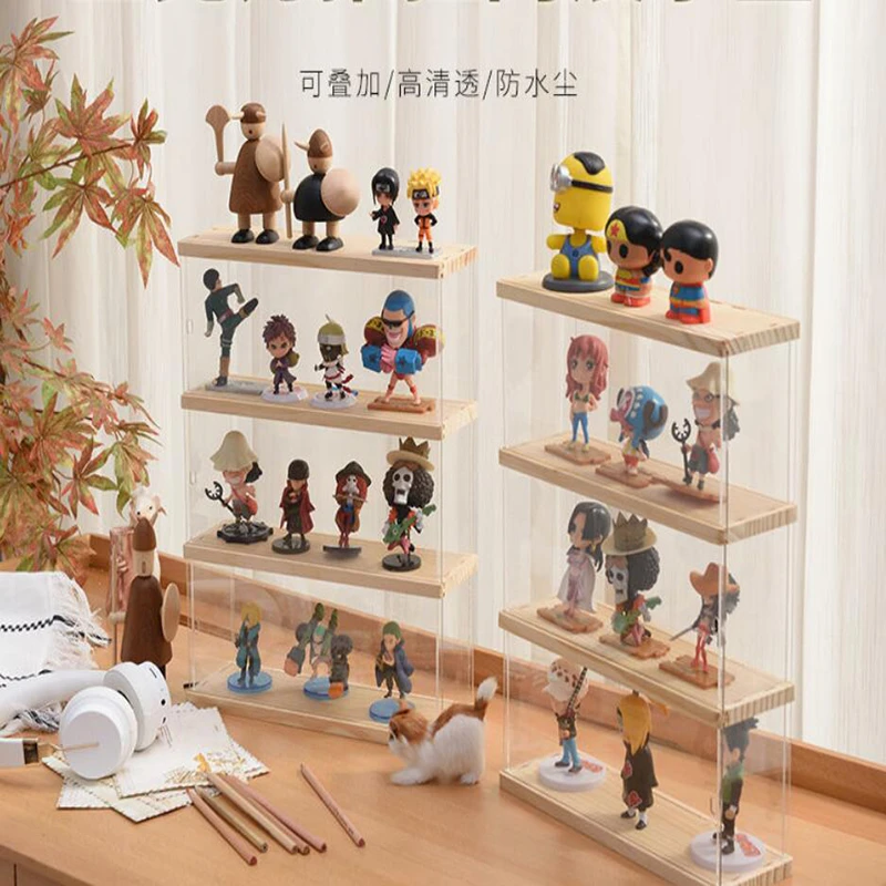 Acrylic Blind Box Storage Display Stand Toys Dustproof Display Cabinet ...