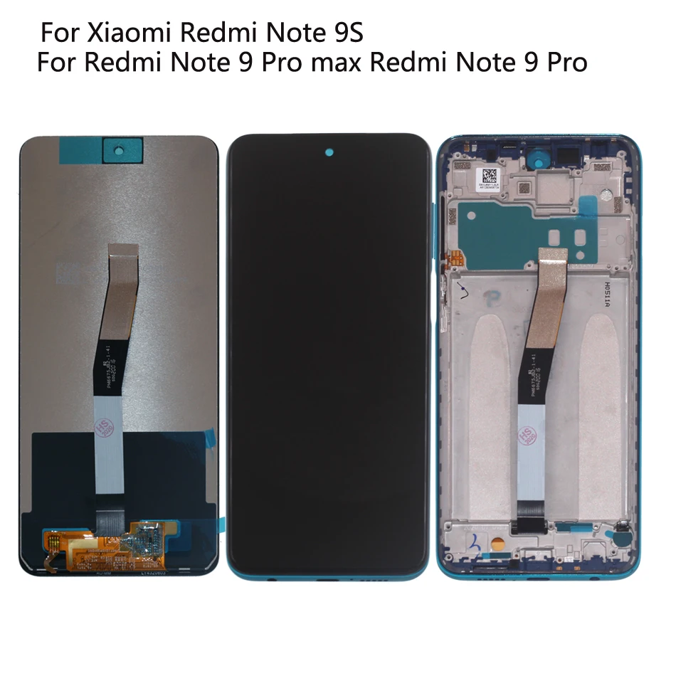Original LCD For Xiaomi Redmi Note 9S Display Screen Touch Screen ...