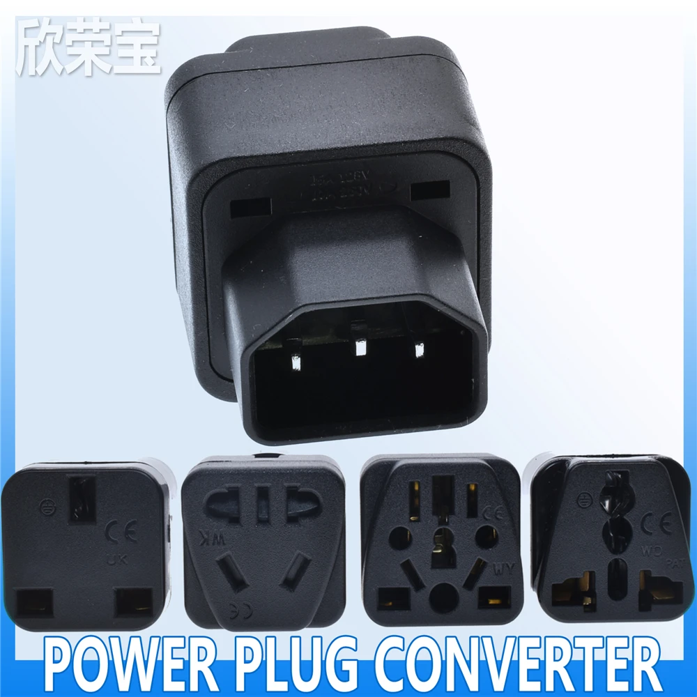 Universal Travel power adapter plug IEC320 UPS PDU C14 Power Outlet ...
