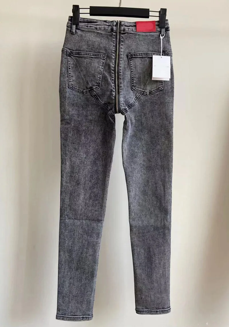 The New A Crystal Zipper Hip lifting Tight fitting Super Slim and ...