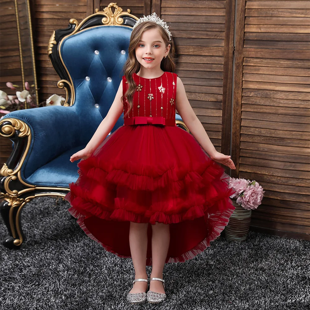 Red Casual Dress For Girls