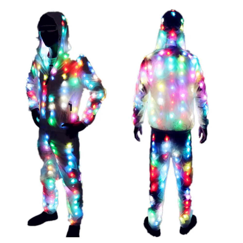 Conjunto-de-trajes-con-luces-LED-chaqueta-abrigo-pantalones-ropa-de ...