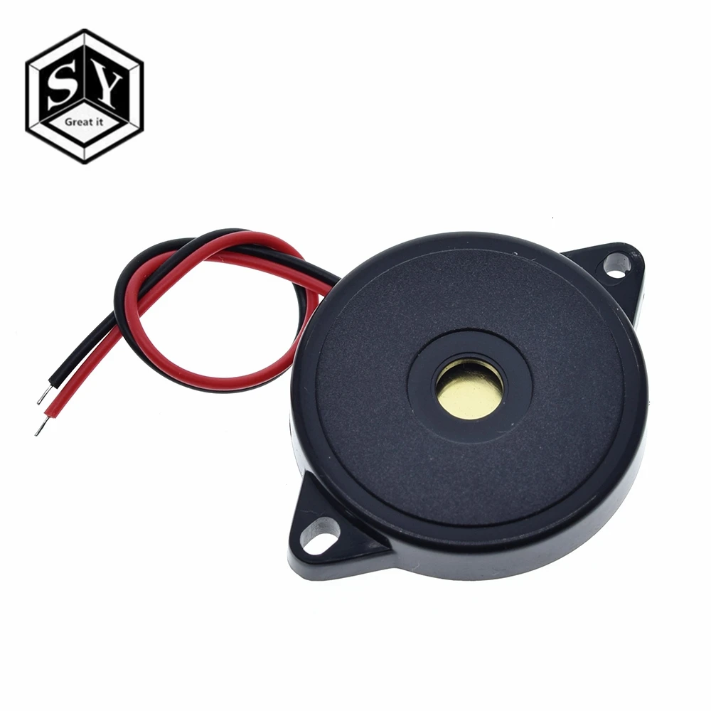 1pcs 30x5.5mm Enclosed Piezo Passive Buzzer Element W/wires At3040 ...