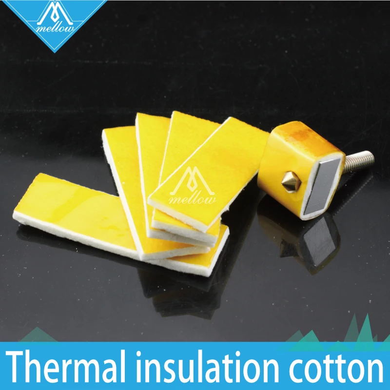 HOT!10PCS 3mm thick thickness 3d printer heating block cotton hotend ...