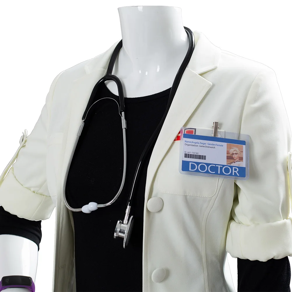 OW Angela Mercy Dr. Ziegler Cosplay Costume Suit - AllCosplay.com