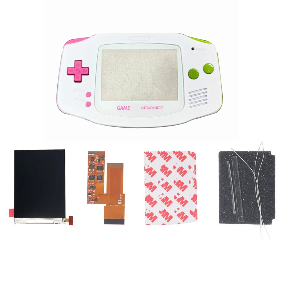 FOR GBA IPS LCD V2 KIT AND HOUSING FOR GAME BOY ADVACNE GBA V2 WITH ...