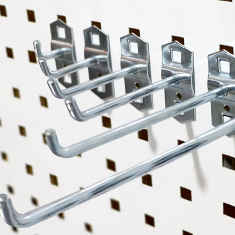 Display-Hook-Square-Hanging-Arme-Stem-Hole-Plate-Stainless-Steel-Single ...