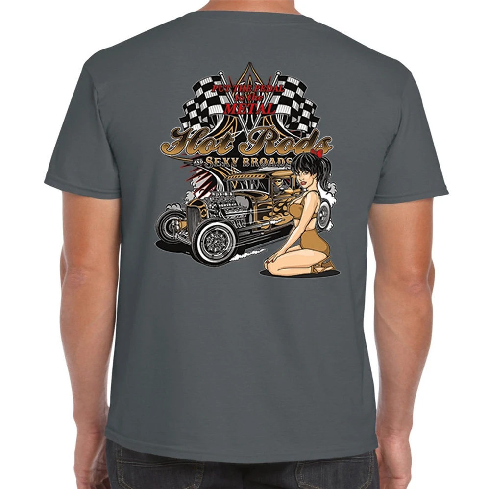 Mens Hotrod 58 Hot Rod T Shirt American Custom Vintage Classic V8 Rat ...