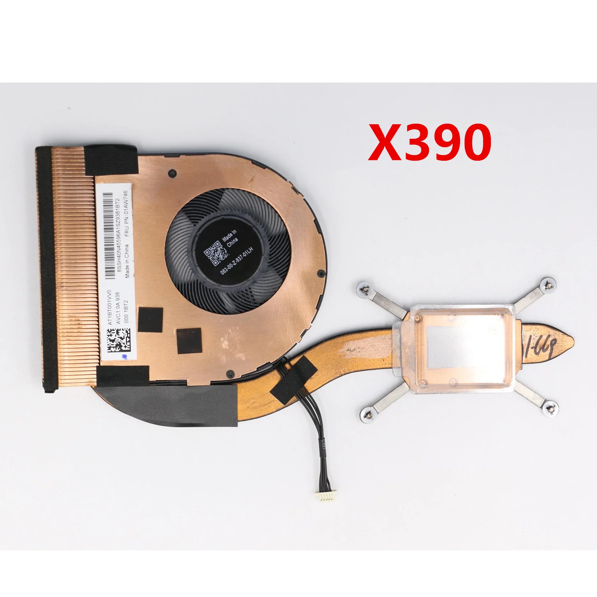 NEW For Lenovo ThinkPad X390 Laptop Cooling Fan with Heatsink 01AW746 ...