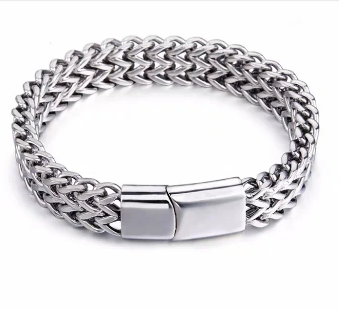 Stainless-Steel-Double-Chain-Men-s-Bracelet-Punk-Hand-Accessories ...
