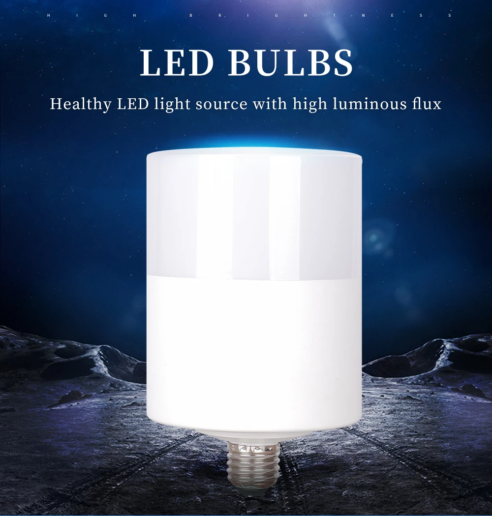 SH LED High Bright Photography Lamp Lighting Bulbs E27 Base White Light ...
