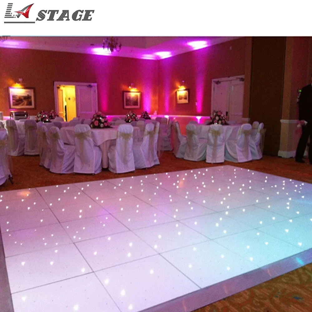 2ft*2ft Portable Led Dance Floor For Wedding Decorations Led Star White ...