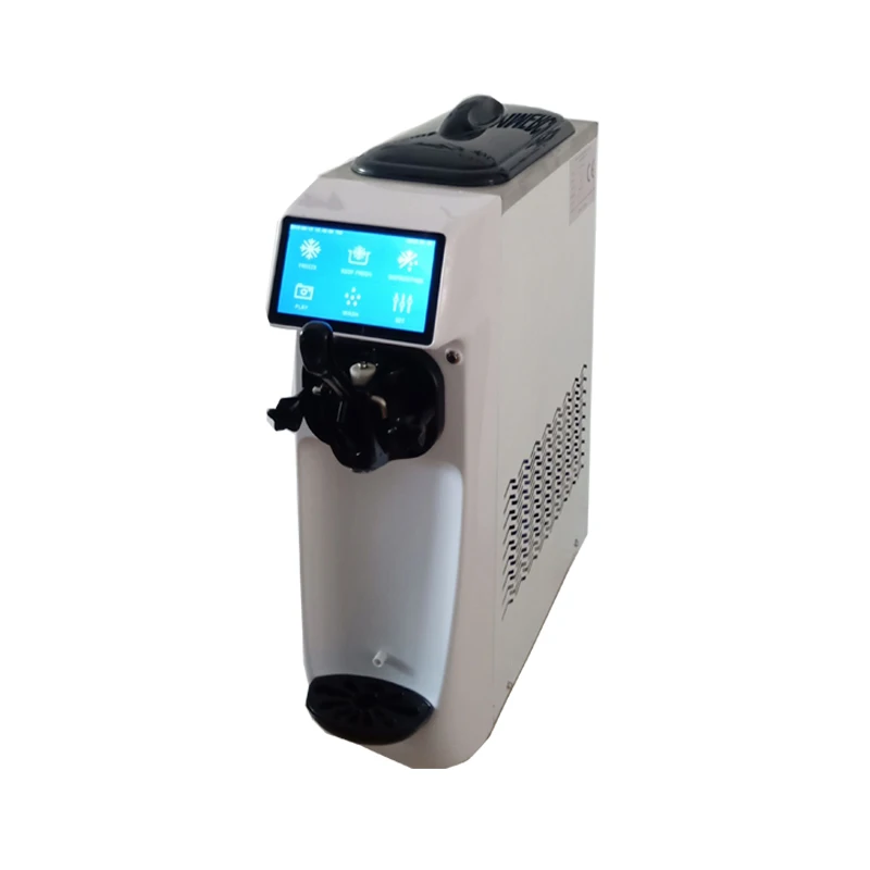 Small Ice Cream Makers Commercial Desktop Soft Ice Cream Machine Sundae ...